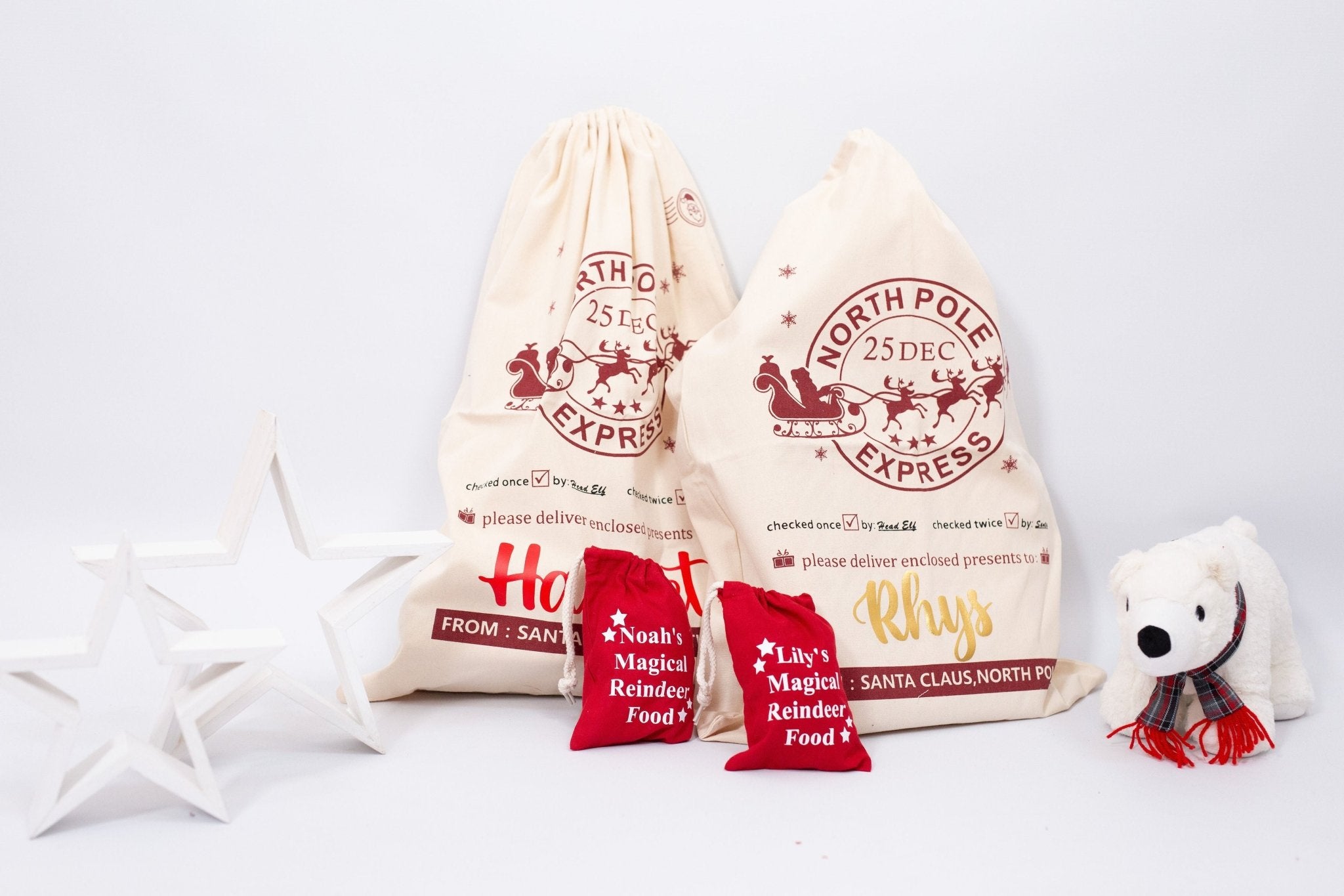 Christmas Sacks – Amber and Noah